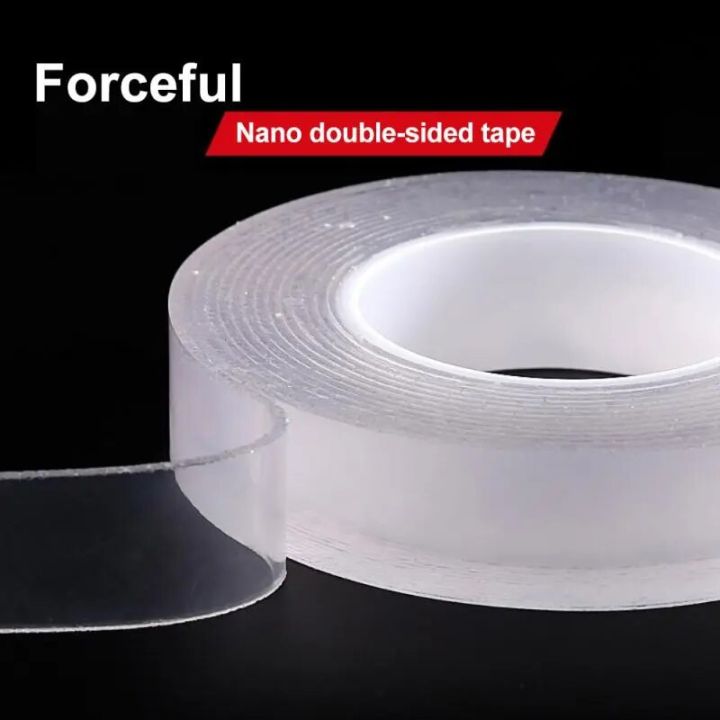 Nano Tape Transparent Double Sided Adhesive Tape 1M/2M/5M NoTrace Reusable Waterproof Wall ...