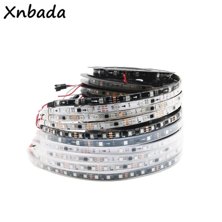 Highlight Led DC12V WS2811 RGB Led Strip Light Addressable 30/48/60Leds ...