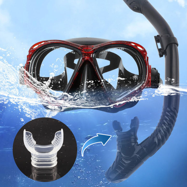 Dive Tube Snorkel Silicone Clear Underwater Diving Snorkel Mouthpiece ...