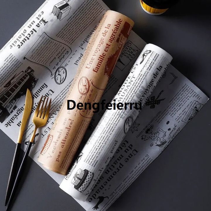 Dengfeierru 1 Roll 8mx30cm Heavy-duty Unbleached Parchment Paper Cake ...