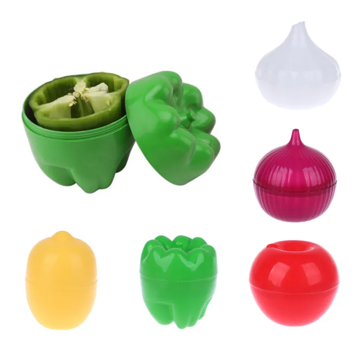 Onion Green Pepper Garlic Shaped Food Containers Lemon Fruits Fresh Box ...