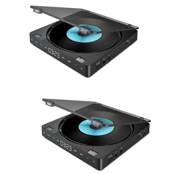 2X Compact Sports Portable CD Player Touch Button Rechargable Disc ...