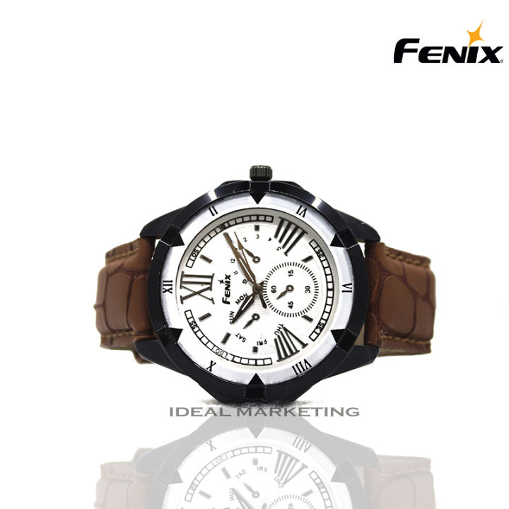 Fenix Men's Leather Band Wrist Watch | Daraz.lk