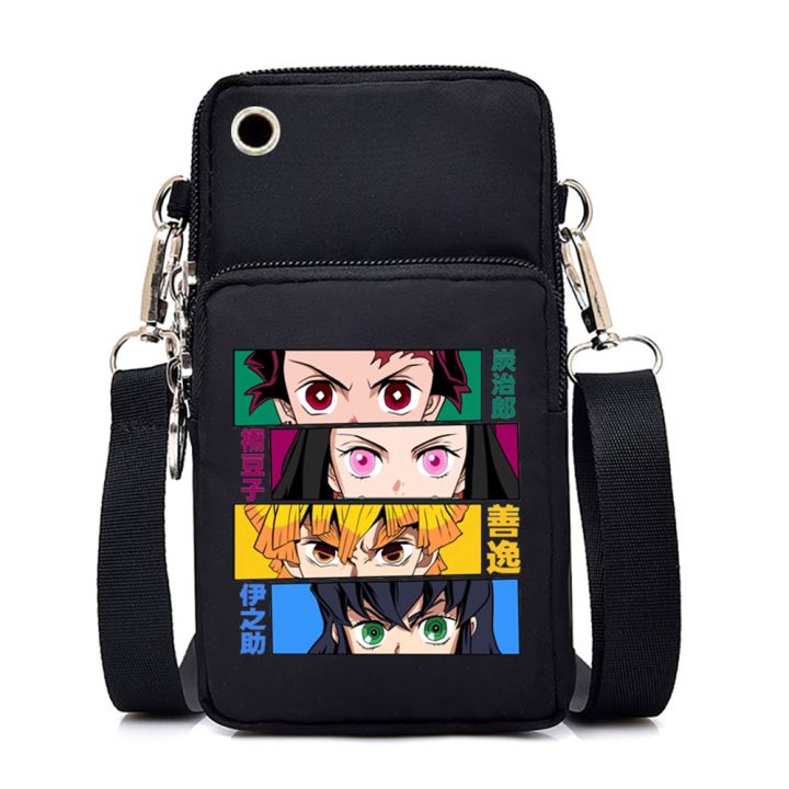Demon Slayer Anime Women Shoulder Bag Handbags Phone Bag Wallet Kimetsu ...