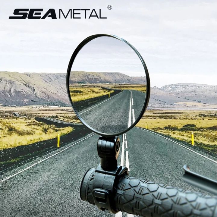 SEAMETAL Motorcycles Rearview Mirror Side Mirror For Safety View ...