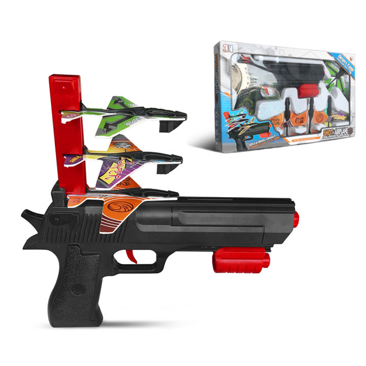Airplane Launcher Blaster Gun 4 PCS Airplane Bullet Airplane Launcher ...
