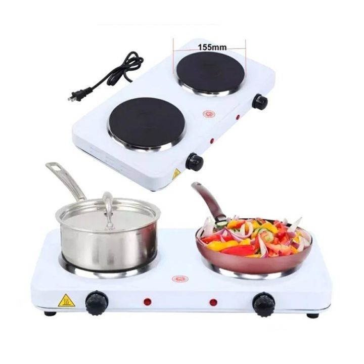 Electric Hot Plate Double – 2000W with 2 power panels | Daraz.lk