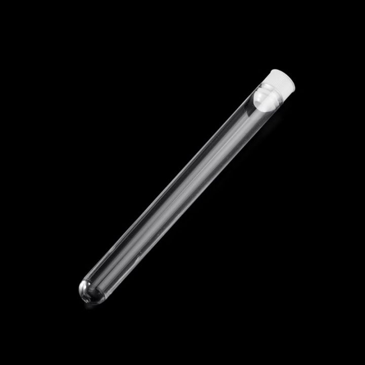 【InnovateWorld】10Pcs Plastic Test Tubes Lab Test Tool With Screw Cap ...