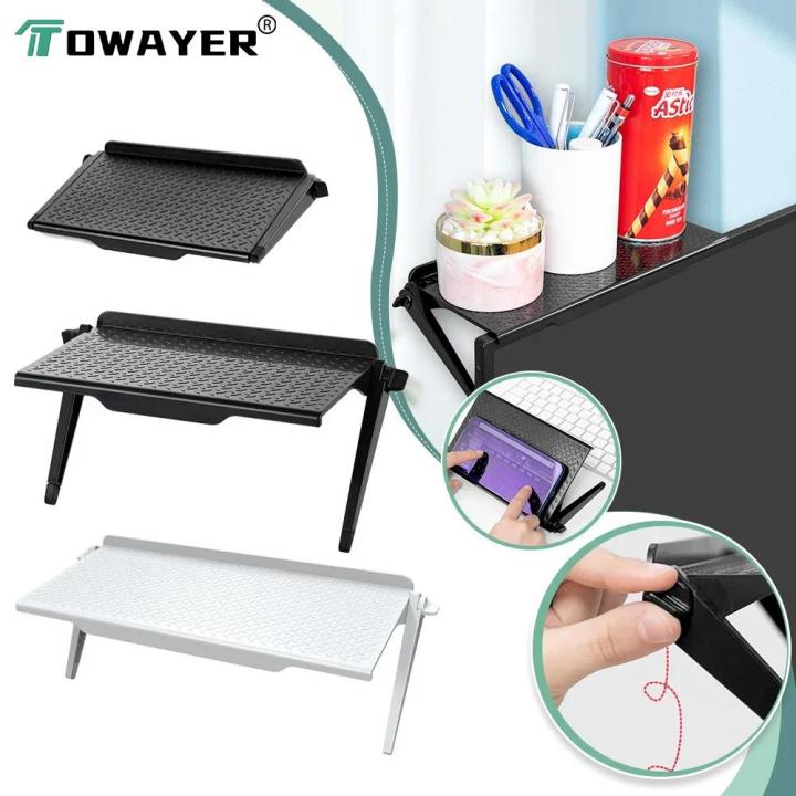 Adjustable TV Monitor Rack TV Screen Top Storage Shelf Holder Computer ...