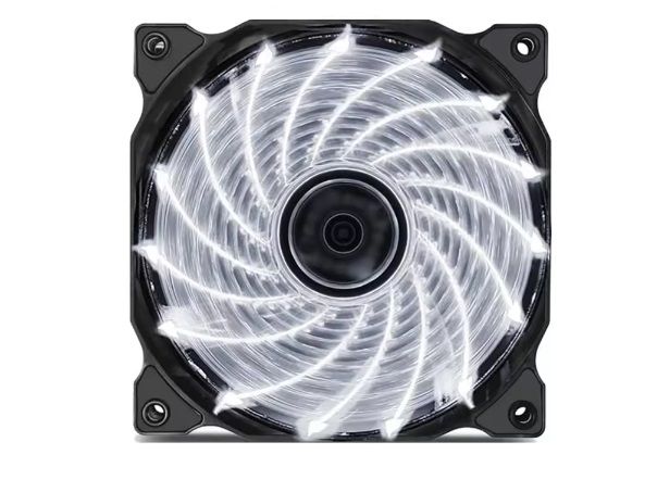 LED White LED 120mm Fan PC 12CM Casing | Daraz.lk