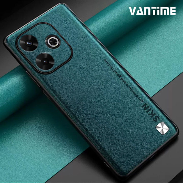 Vantime for Xiaomi Redmi 13 / Poco M6 4G Case Synthetic Leather Slim Matte Hard Cover | Daraz.lk
