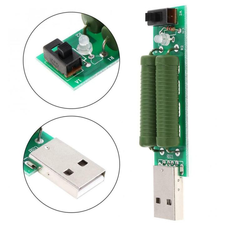 Usb Discharge Interface Load Resistor With Switch 2A 1A Usb Power ...