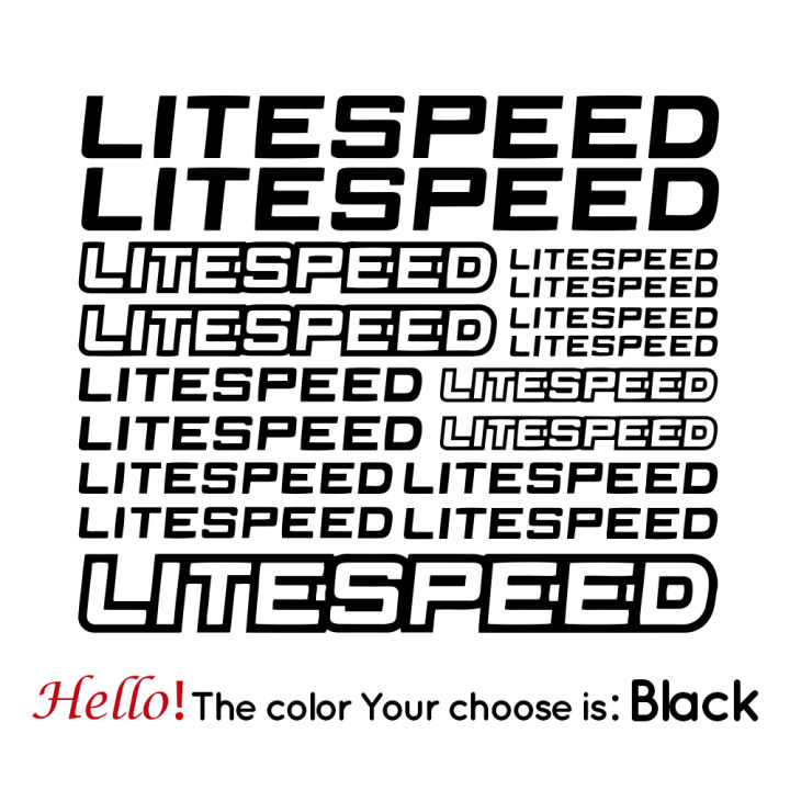 For Litespeed Bike Vinyl Decal Sheet Frame Cycles Cycling Body Car ...