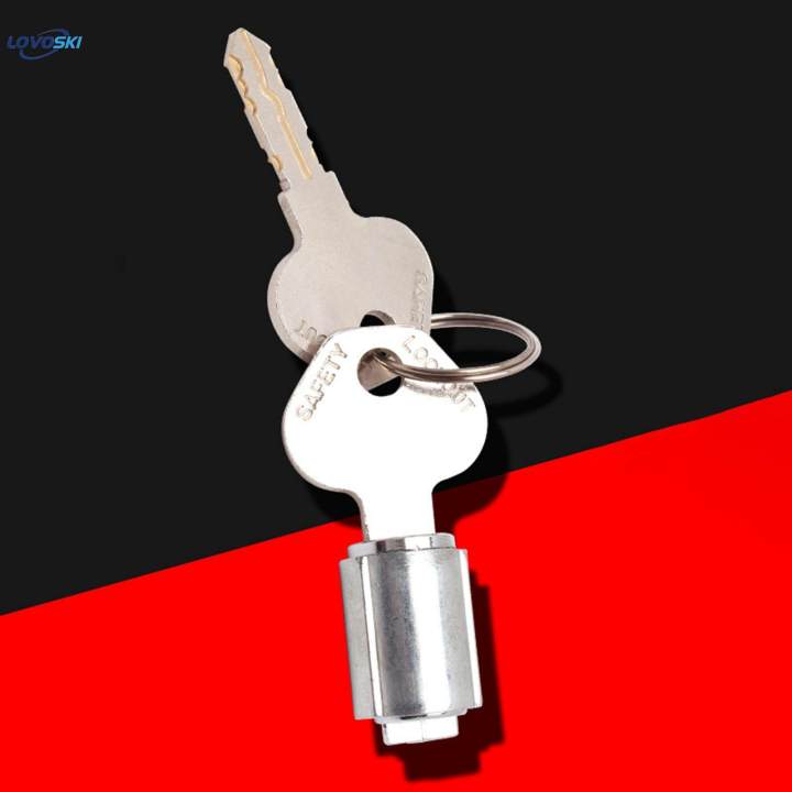 Cabinet Lock with Keys Cylinder Lock with 2 Keys Mini Fridge Locks for ...