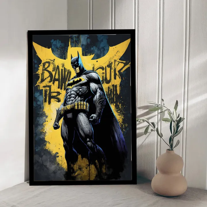 A4 Sized Batman Joker DC Comics Superhero Wall Poster with Black PVC Frame | Daraz.lk