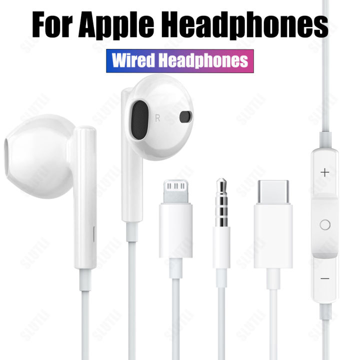 Original For Apple Wired Earphones For iPhone 15 14 13 12 11 Pro Max X ...