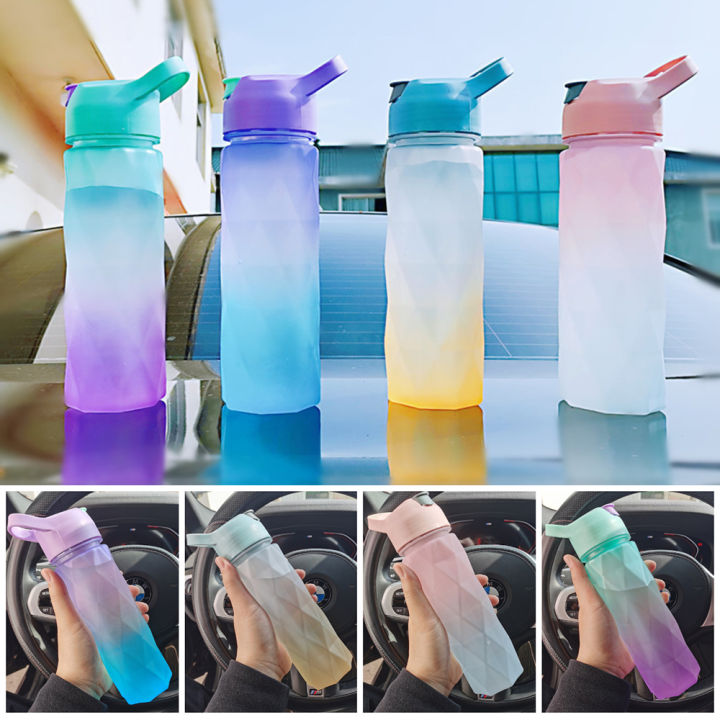 Leakproof Design Gradient Water Bottle Eye-Catching Appearance Plastic ...