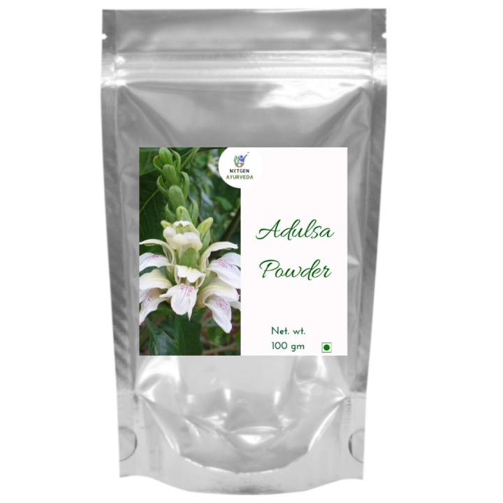 Nxtgen Ayurveda Adulsa Powder | Vasaka | Adusa | Adhatoda Vasica - 100g ...