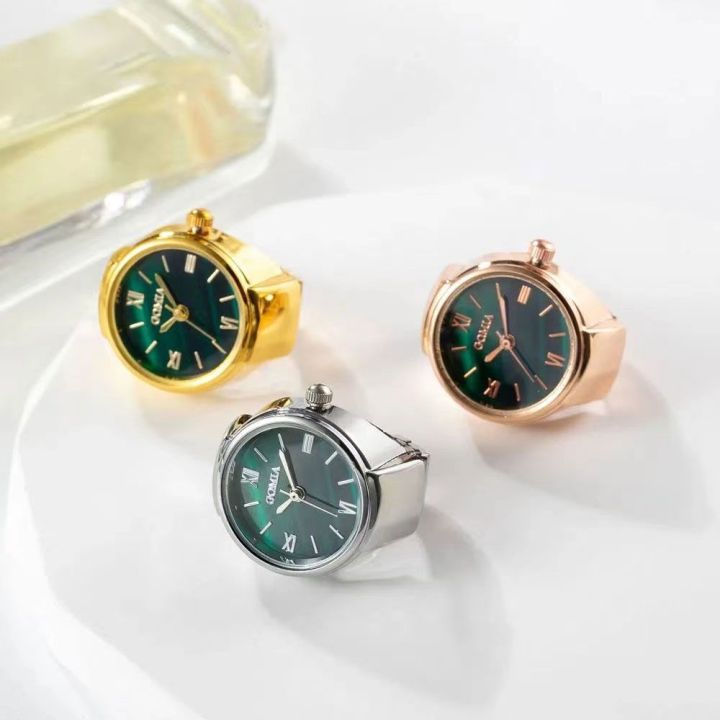Ring Watch Mini Men and Women Couple Watch Creative Real Watch Can See ...