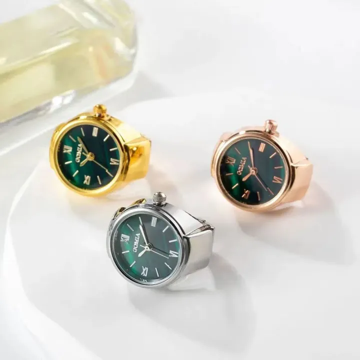 Ring Watch Mini Men and Women Couple Watch Creative Real Watch Can See ...
