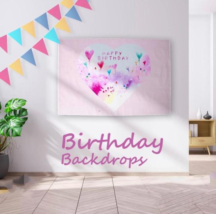 Birthday Backdrop, Printed on Fabric, Decoration Backdrop | Daraz.lk