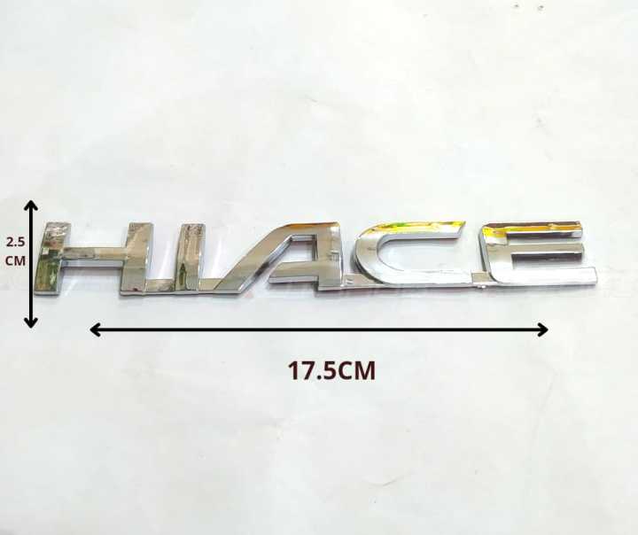 Hiace Body Badge For Toyota Hiace - Sliver | Daraz.lk