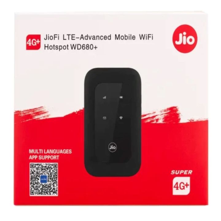 JIO 4G+ LTE Mobile WiFi Hotspot Portable Router | Daraz.lk