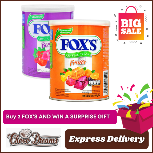 Foxâ s Fruity Mints & Fruits Candy combo with Surprise gift - 180g x 2 ...