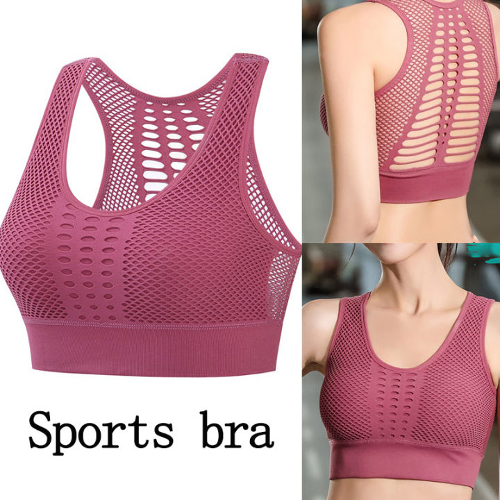 Sports bra breathable gathered bra running bra beautiful back bra ...