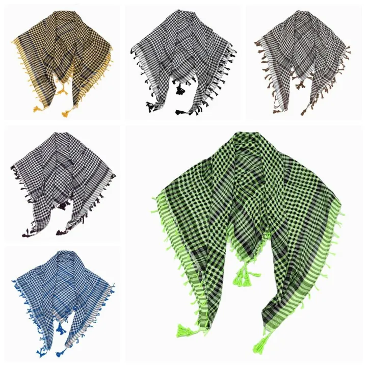 Arabic Scarf Large Arab Shemagh Headscarf with Tassel Costume Desert ...