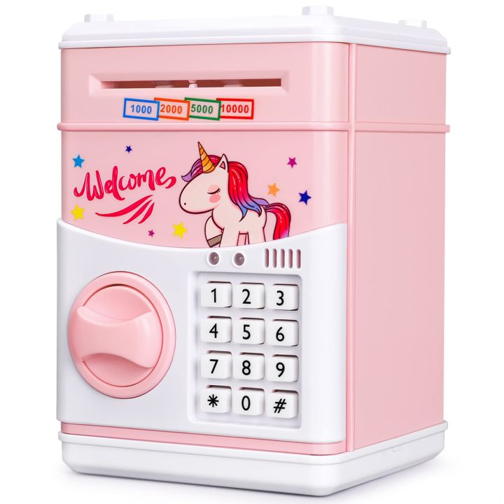 Kids Till Cash Coin Cartoon ATM Money Saver Coin Bank for Kids with ...