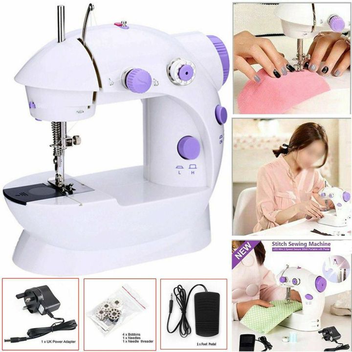 Handy Portable Multifunction Mending Tool DIY Overlock Machine Sewing Machine Locked Stitcher ...
