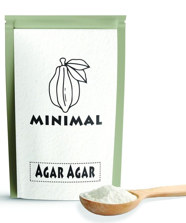 Minimal Agar Agar Powder (China Grass Powder) 50g Professional-Grade Plant-Based Gelatin ...