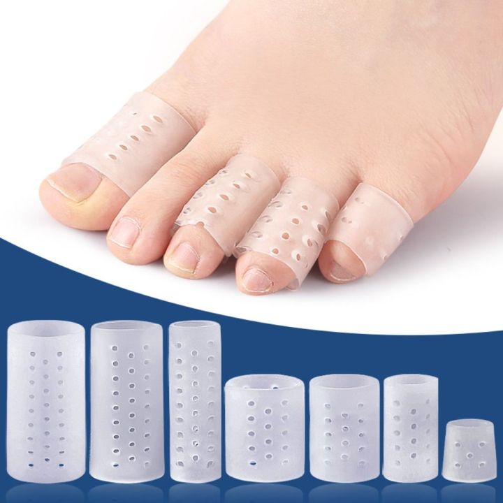 Soft Silicone Finger Toe Caps Anti-Friction Breathable Toe Separator ...