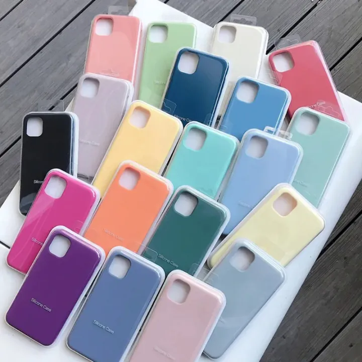 Original Official Logo Silicone Case for iPhone 13 12 14 11 Pro Max ...