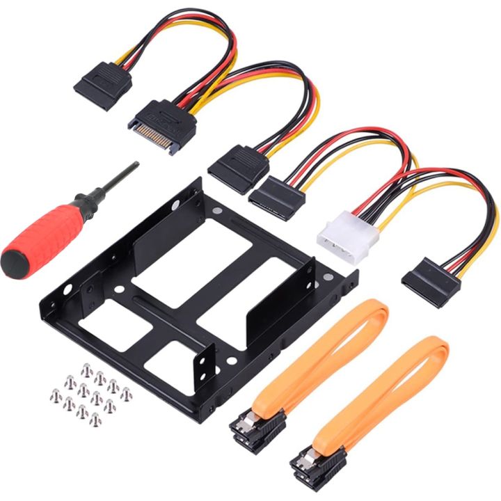 SSD Mounting Bracket 2.5 inch Mounting Kit with SATA Cable and SATA ...