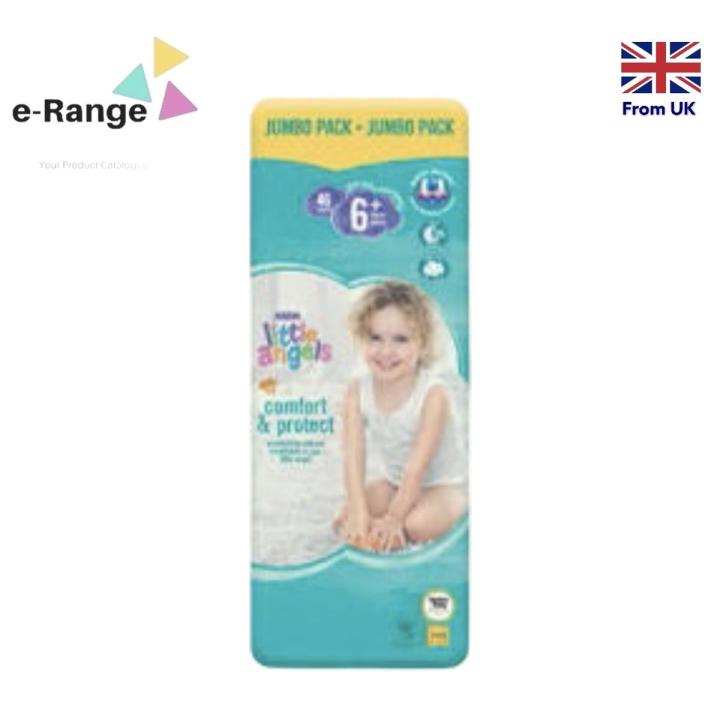 ASDA Little Angels Comfort & Protect Size 6+ Nappies Jumbo 46 Pack 20kg ...