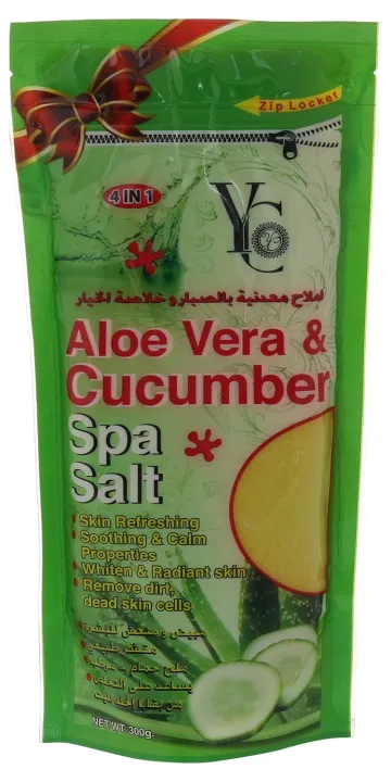 100% Originall YC Spa Salts aloe vera & Cucumber, 300g | Daraz.lk