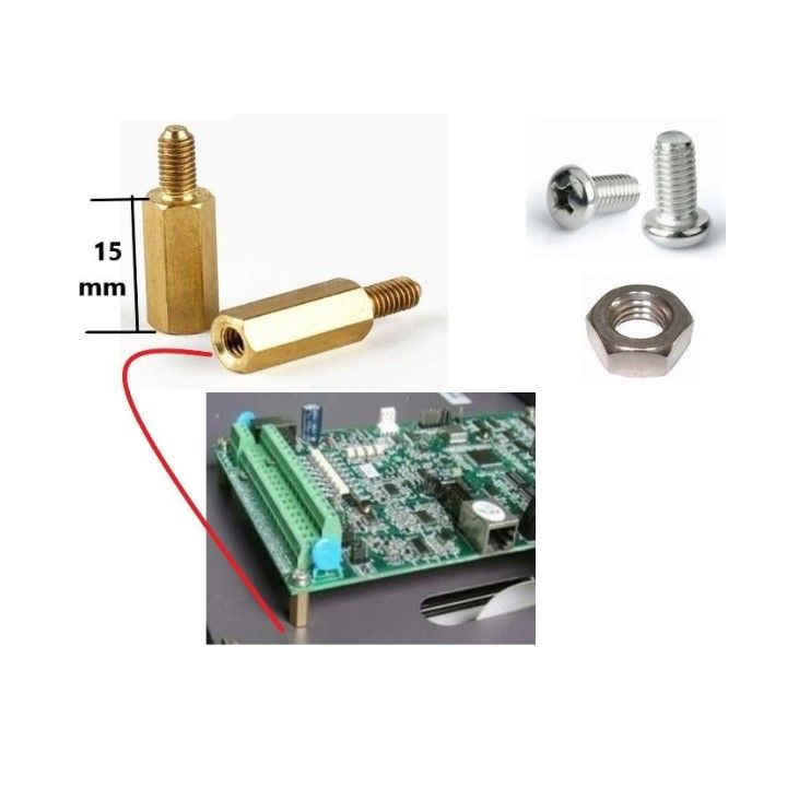 16pcs of 15mm PCB Metal Stud PCB Standoff with Nuts & Bolts | Daraz.lk