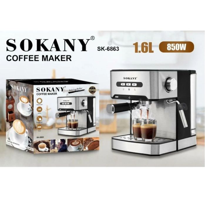 Sokany 15 bar espresso coffee machine | Daraz.lk