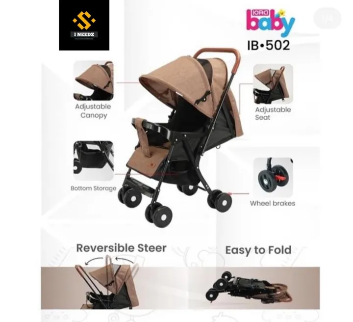 Baby Foldable Stroller Toddler Walker Foldable Stroller GO Cart ...