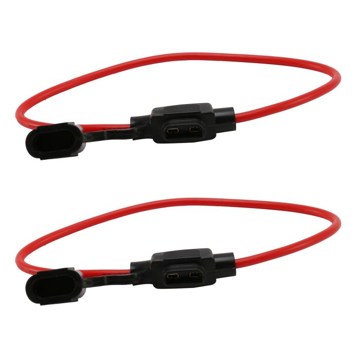 FORIDE 2X 14AWG Wire In-Line Car Automotive Mini Blade Fuse Holder ...