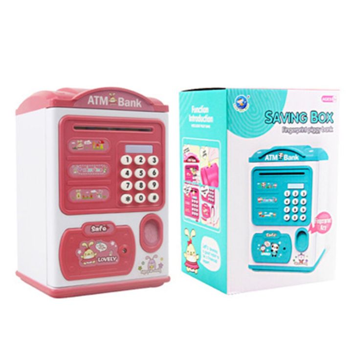 Fingerprint Money Box ATM Password Save Electronic Piggy Banks For ...