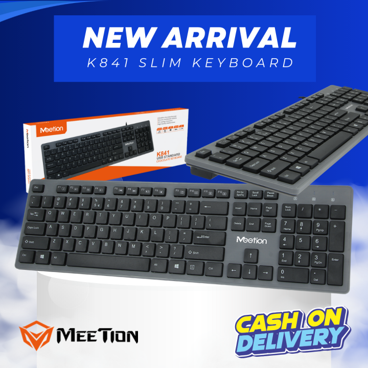 slim keyboard chocolate keys keyboard meetion k841 CHOCOLATE ULTRA-THIN KEYBOARD | Daraz.lk
