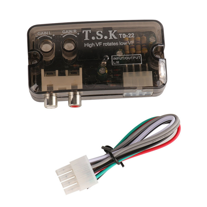 Speaker Level Converter Adapter Adjustable Frequency Line Car Stero ...