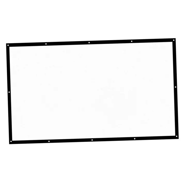 H150 150'' Portable Projector Screen HD 16:9 White Dacron 150 Inch ...