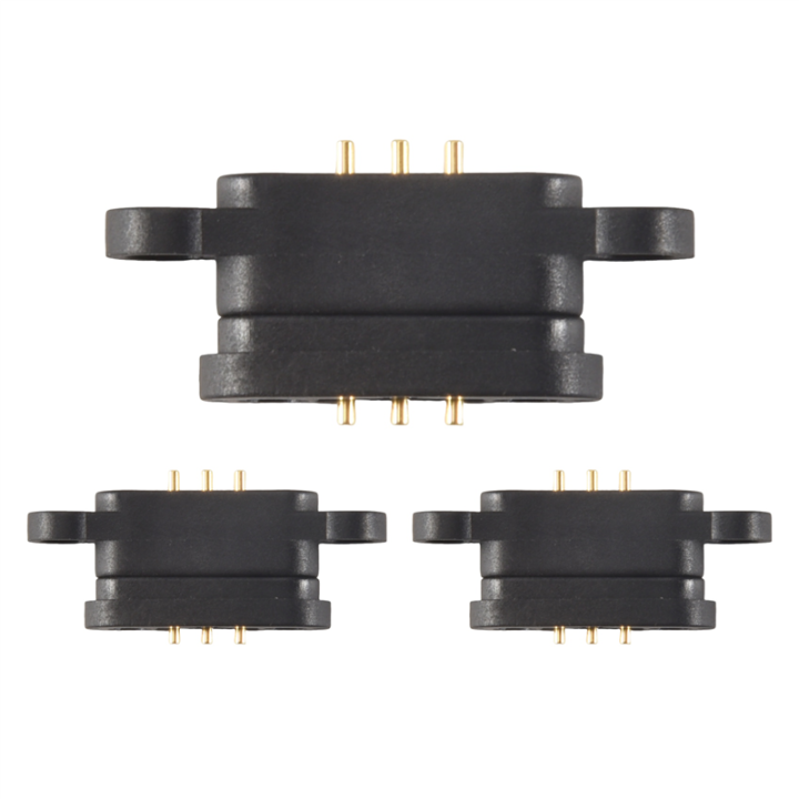 3 Pairs Spring Loaded Magnetic Pogo Pin Connector 3 Positions Magnets ...