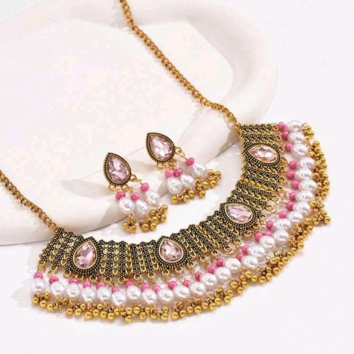 Necklace and Drop Earing | Daraz.lk