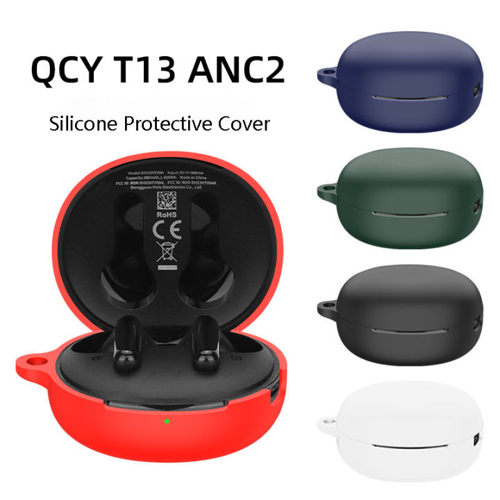 Earbuds Cases for QCY T13 ANC2, Liquid Silicone Earphone Cover | Daraz.lk
