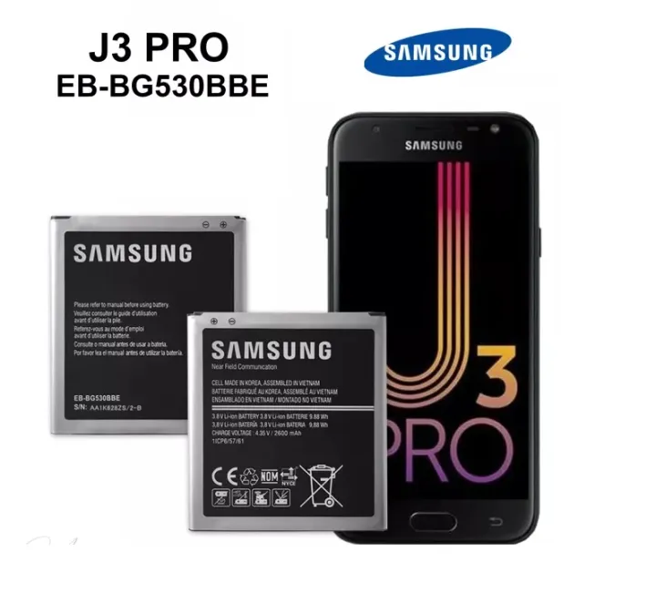 Samsung Galaxy J3 PRO Battery Model EB-BG530BBE EB-BG530CBE EB-BG530BBC ...